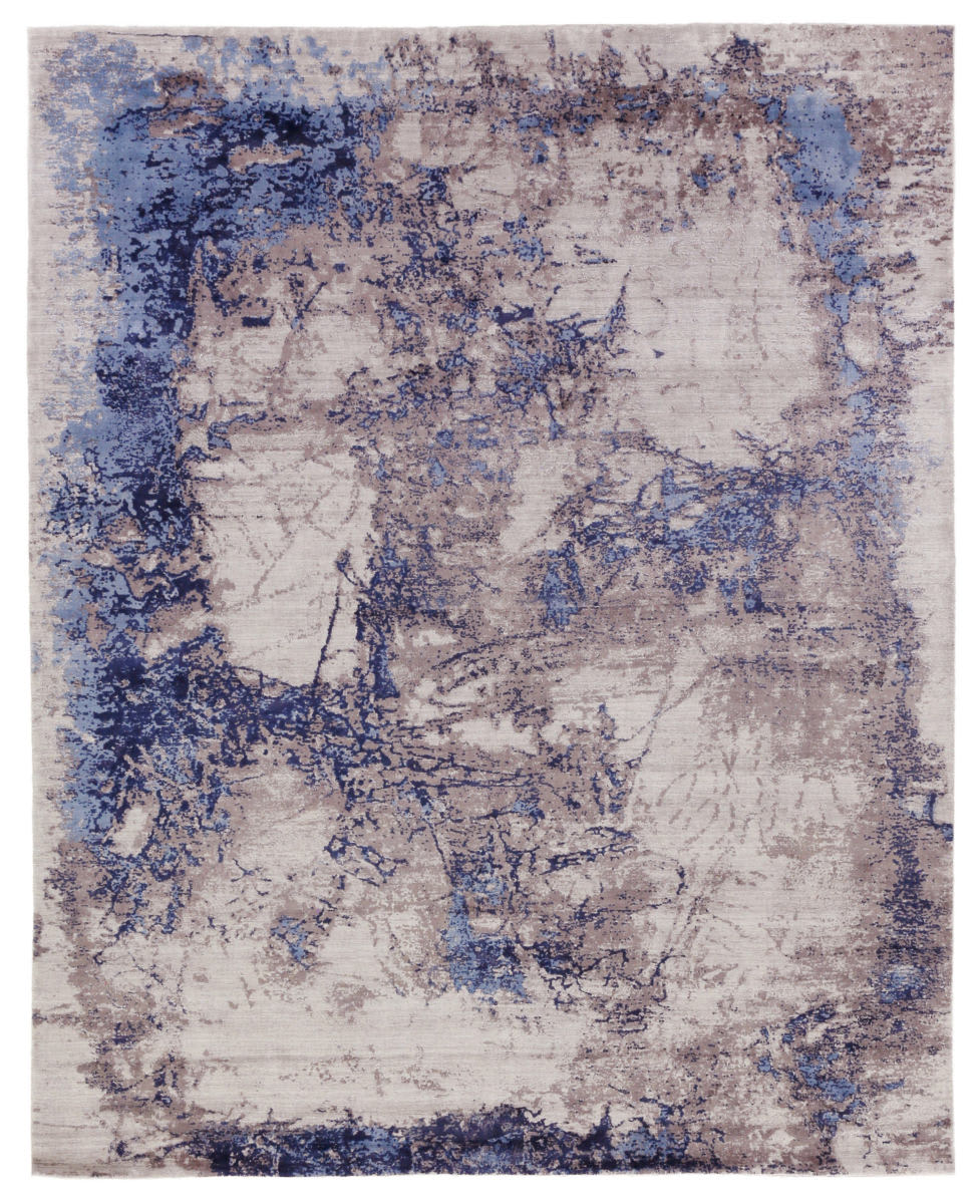 Exquisite Rugs Roset Hand Woven 2536 Silver - Blue | Rug Studio