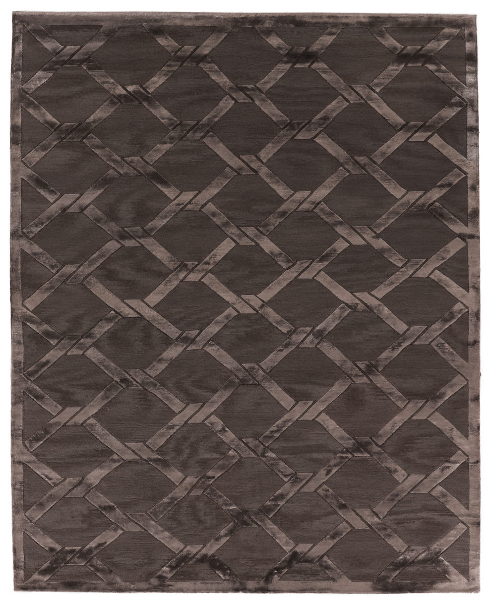 Exquisite Rugs Metro Velvet Hand Knotted 3295 Brown | Rug Studio