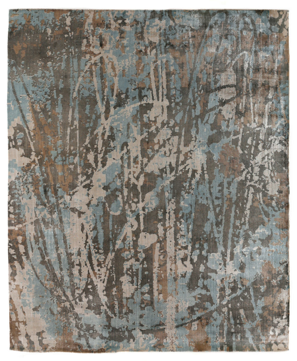 Exquisite Rugs Koda Hand Woven 3333 Blue - Brown | Rug Studio