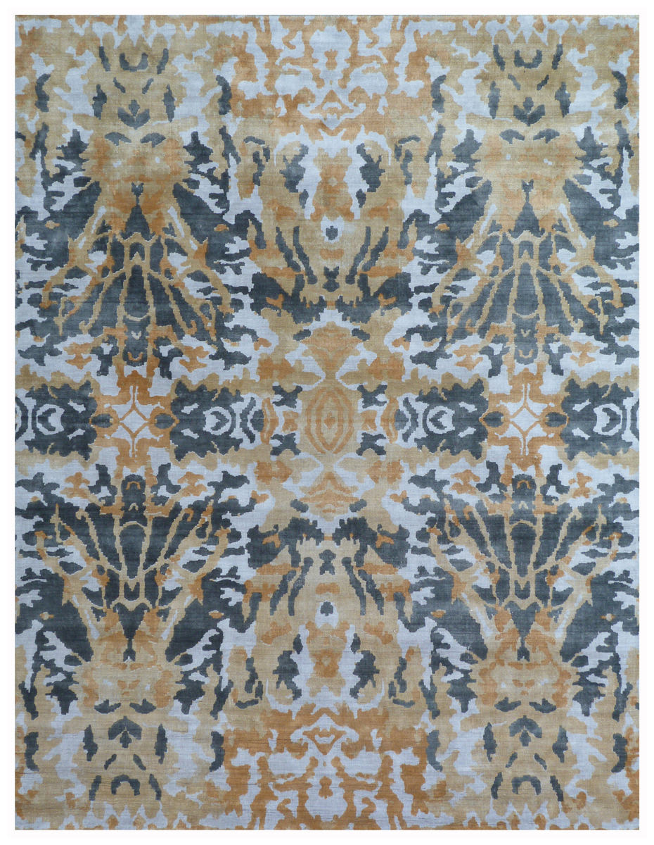 Exquisite Rugs Cassina Hand Loomed 3865 Silver - Gold | Rug Studio