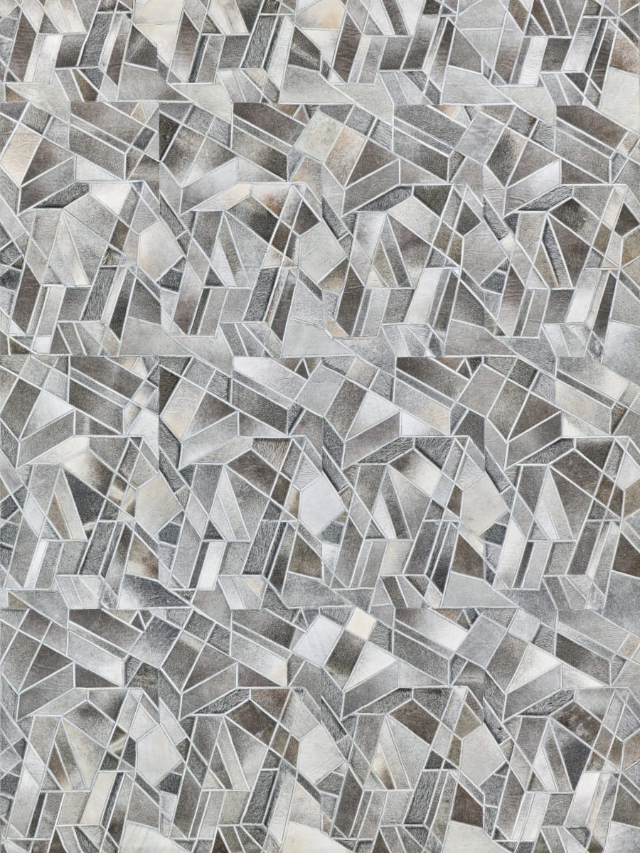 Exquisite Rugs Natural Hide Hand Stitched 4782 Gray - Ivory | Rug Studio