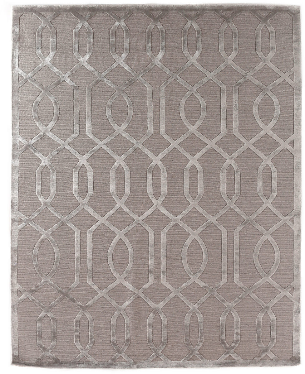 Exquisite Rugs Metro Velvet Hand Knotted 5046 Light Silver | Rug Studio
