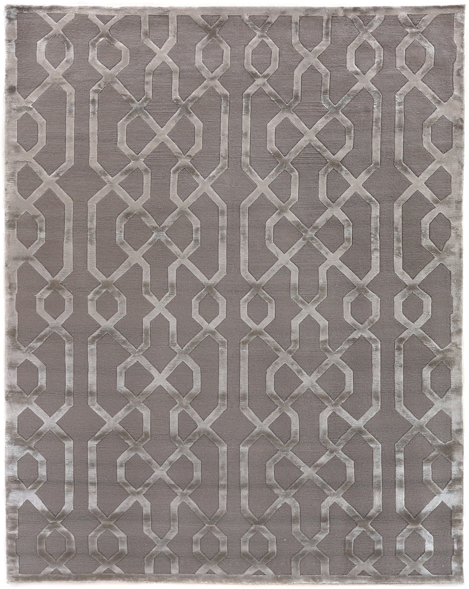Exquisite Rugs Metro Velvet Hand Knotted 5057 Light Silver | Rug Studio