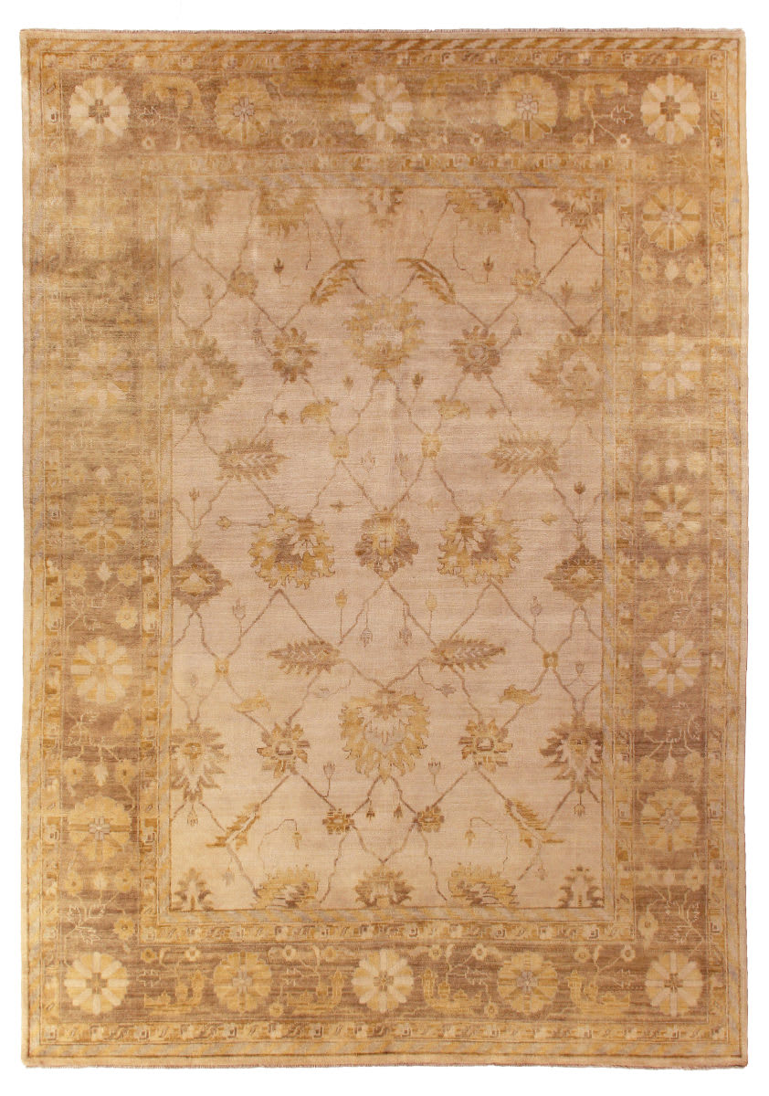 Exquisite Rugs Antique Weave Oushak Hand Knotted 8002 Brown | Rug Studio