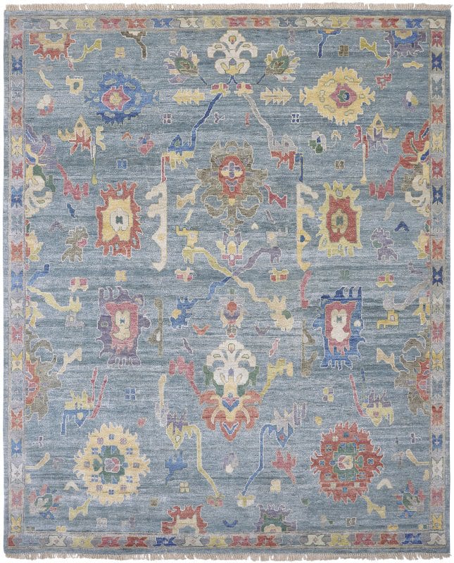 Famous Maker Aaron 100897 Blue | Rug Studio