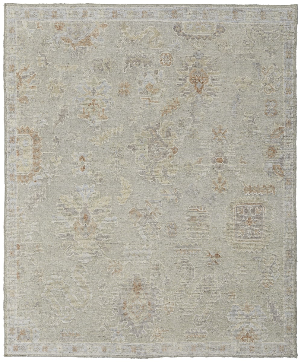 Feizy Grafton 69FNF Gray - Green | Rug Studio
