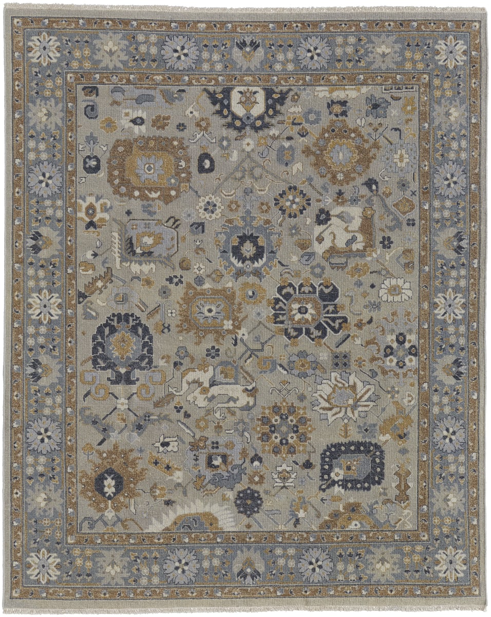 Corbitt 0612f Blue - Brown | Rug Studio