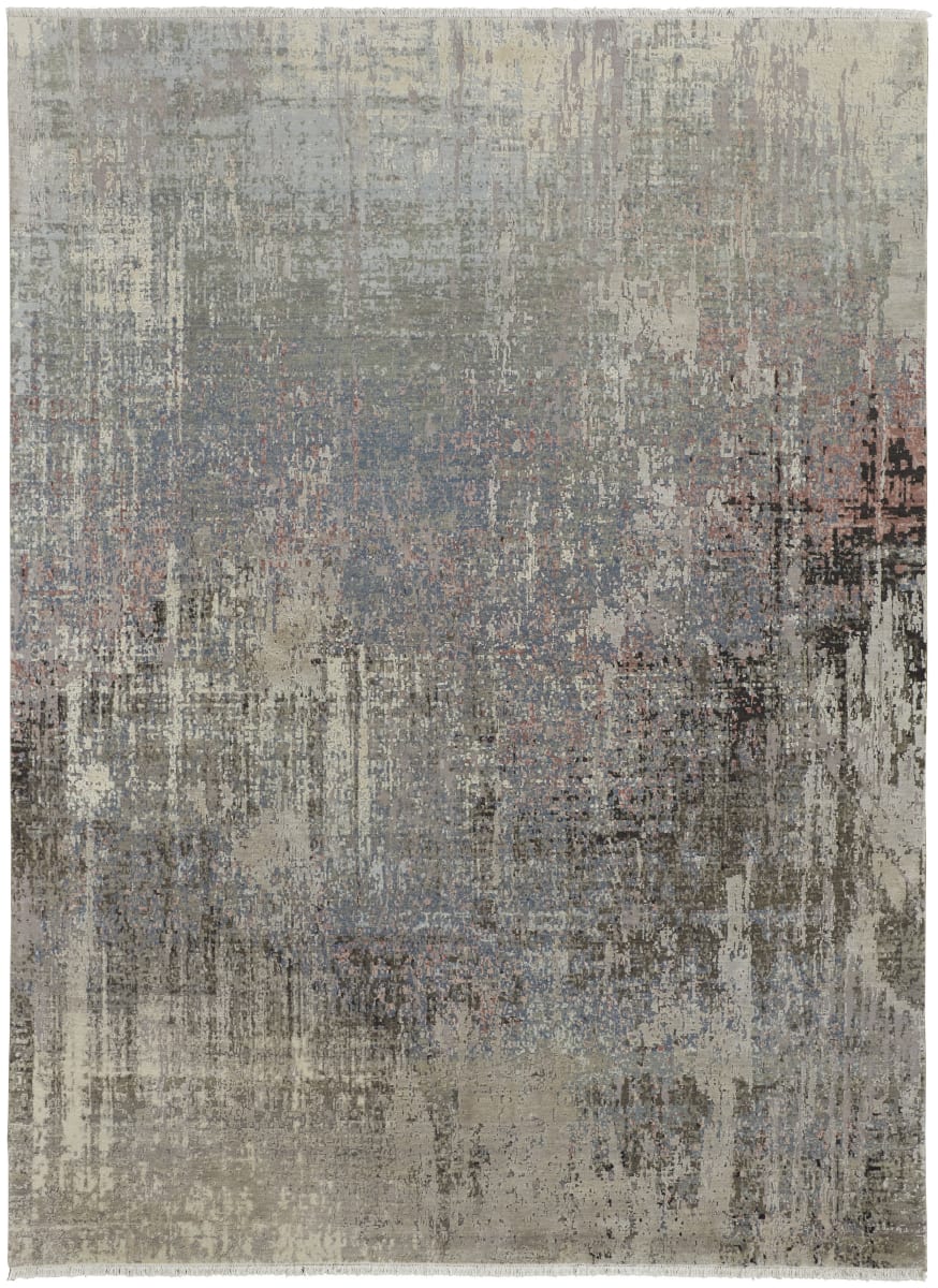 Feizy Conley C6007 Charcoal - Blue | Rug Studio