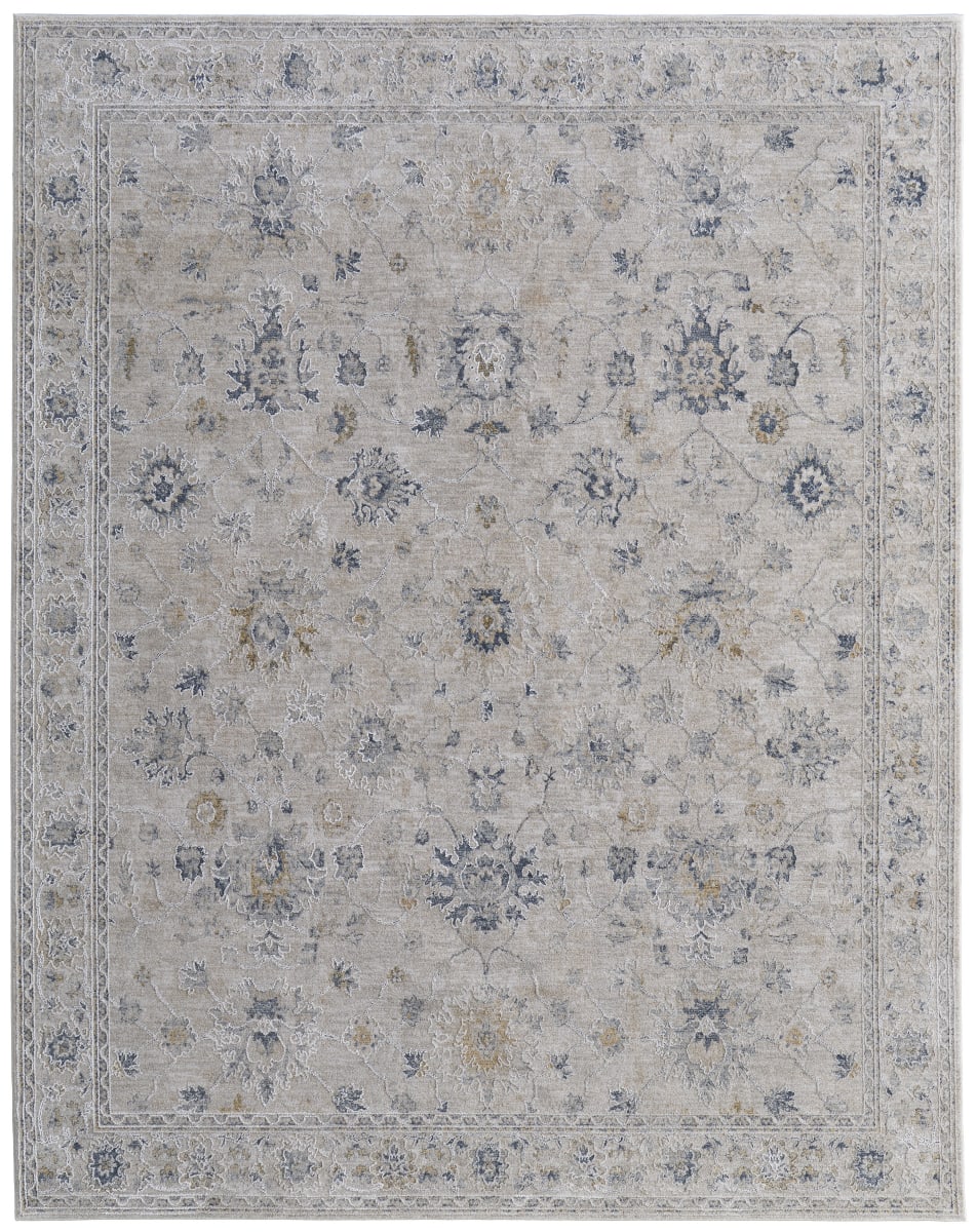 Feizy Pasha 39M7F Beige - Blue | Rug Studio