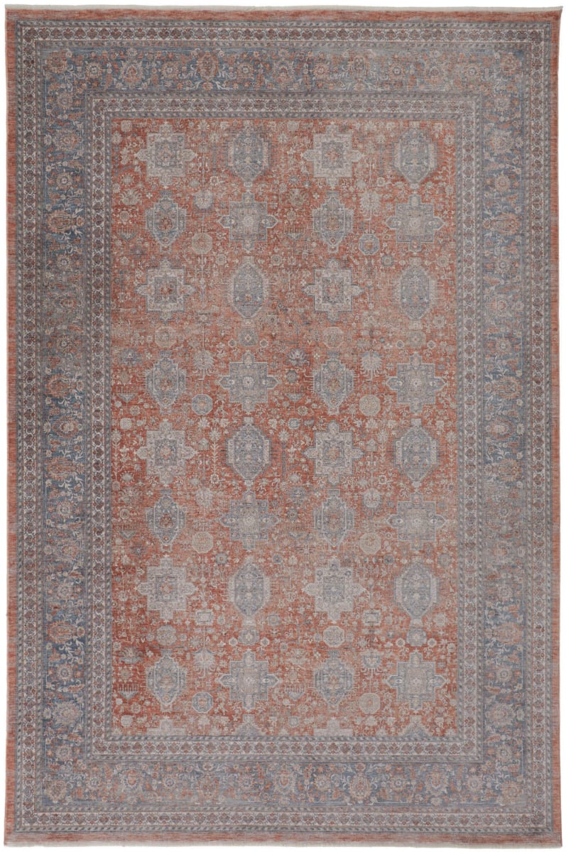 Feizy Marquette 3761f Rust - Blue | Rug Studio
