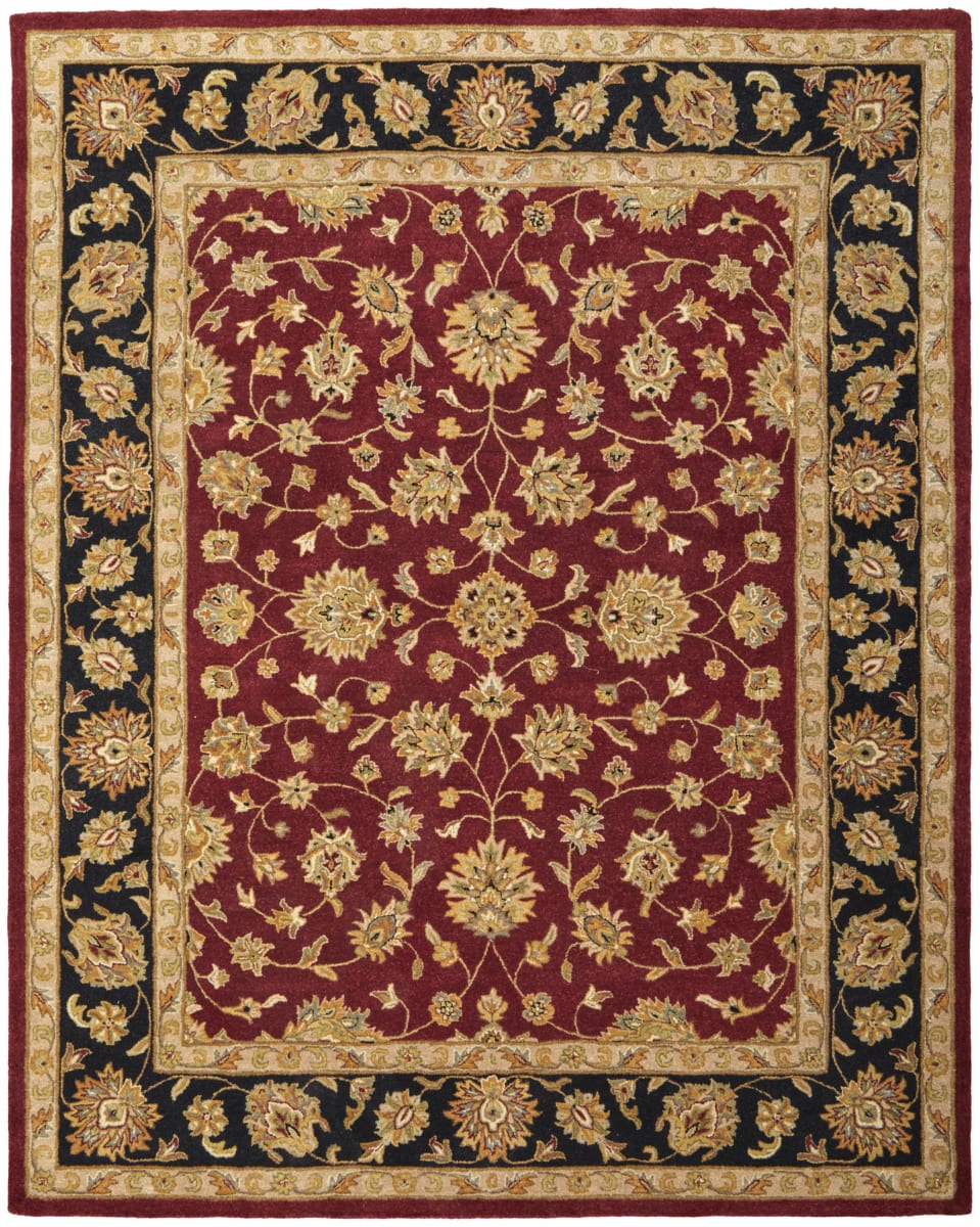 Feizy Wagner 8942f Red - Black | Rug Studio