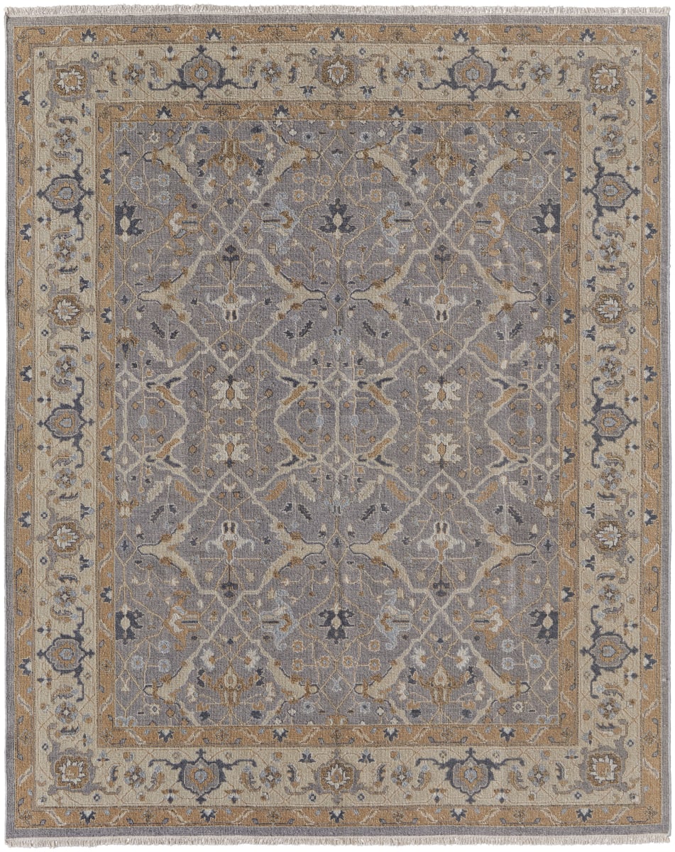 Feizy Corbitt 0611f Gray - Gold | Rug Studio