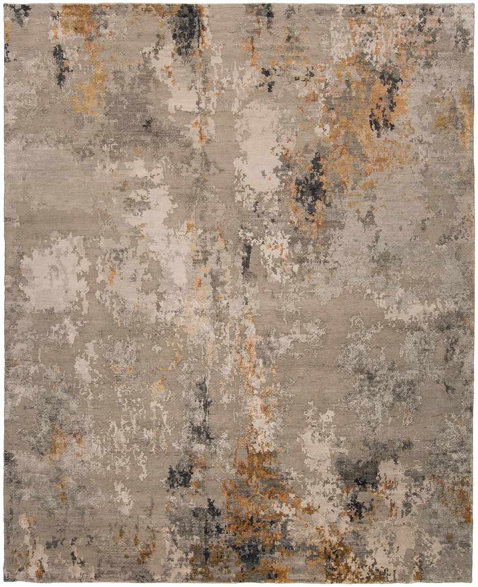 HRI Rosewood Ro-21407 Grey - Rust | Rug Studio