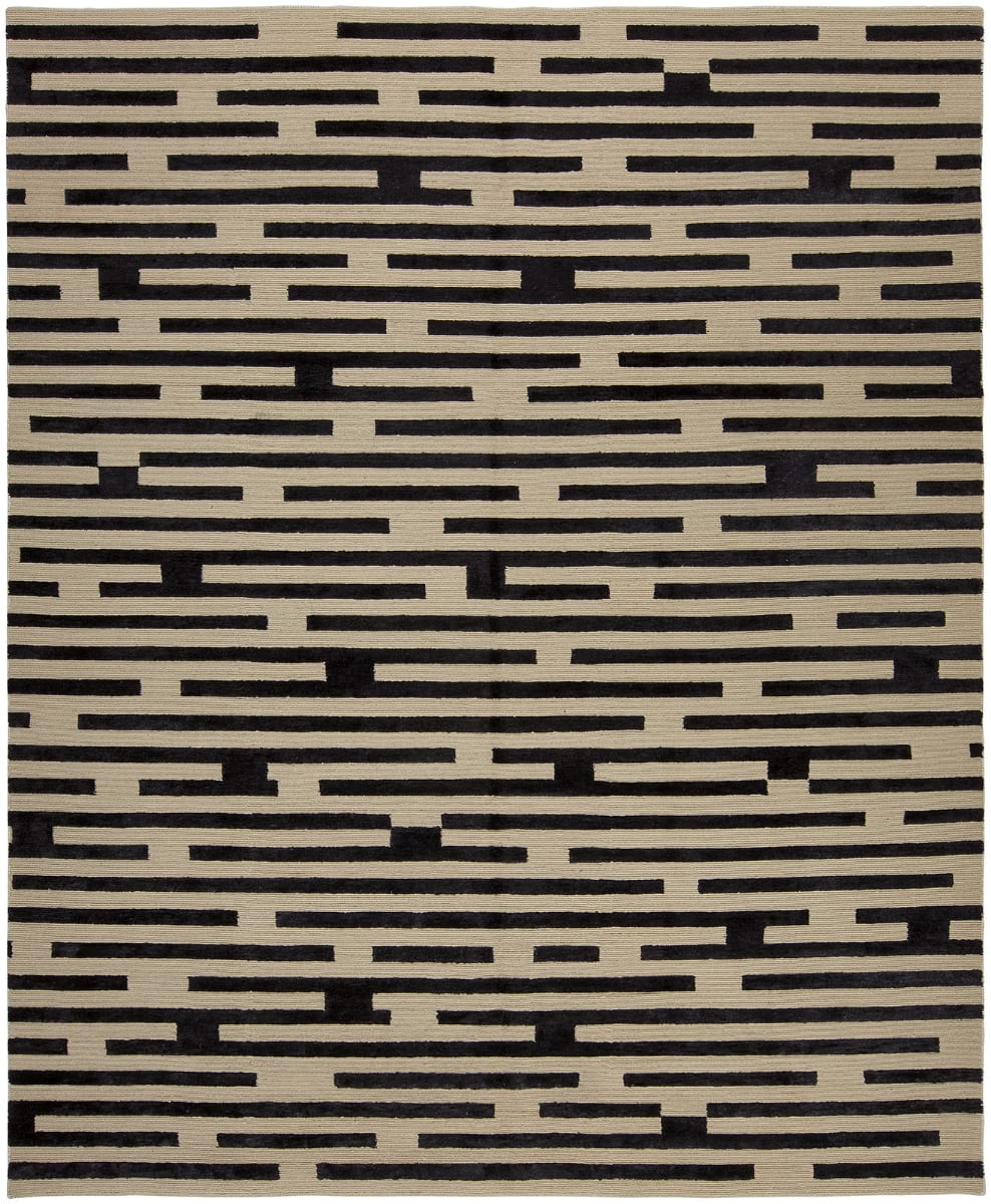 HRI Uptown UP-1419 Beige - Black | Rug Studio