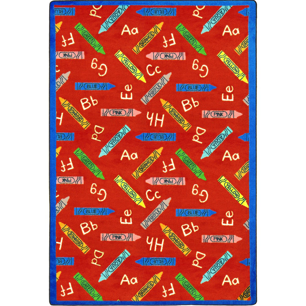 Joy Carpets Playful Patterns Crayons Red | Rug Studio