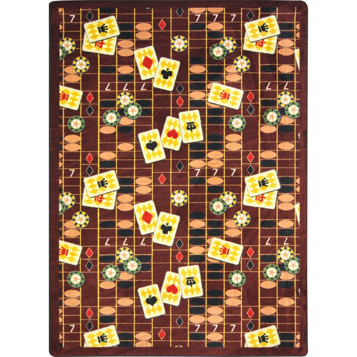 Joy Carpets Games People Play Feeling Lucky Rust | Rug Studio