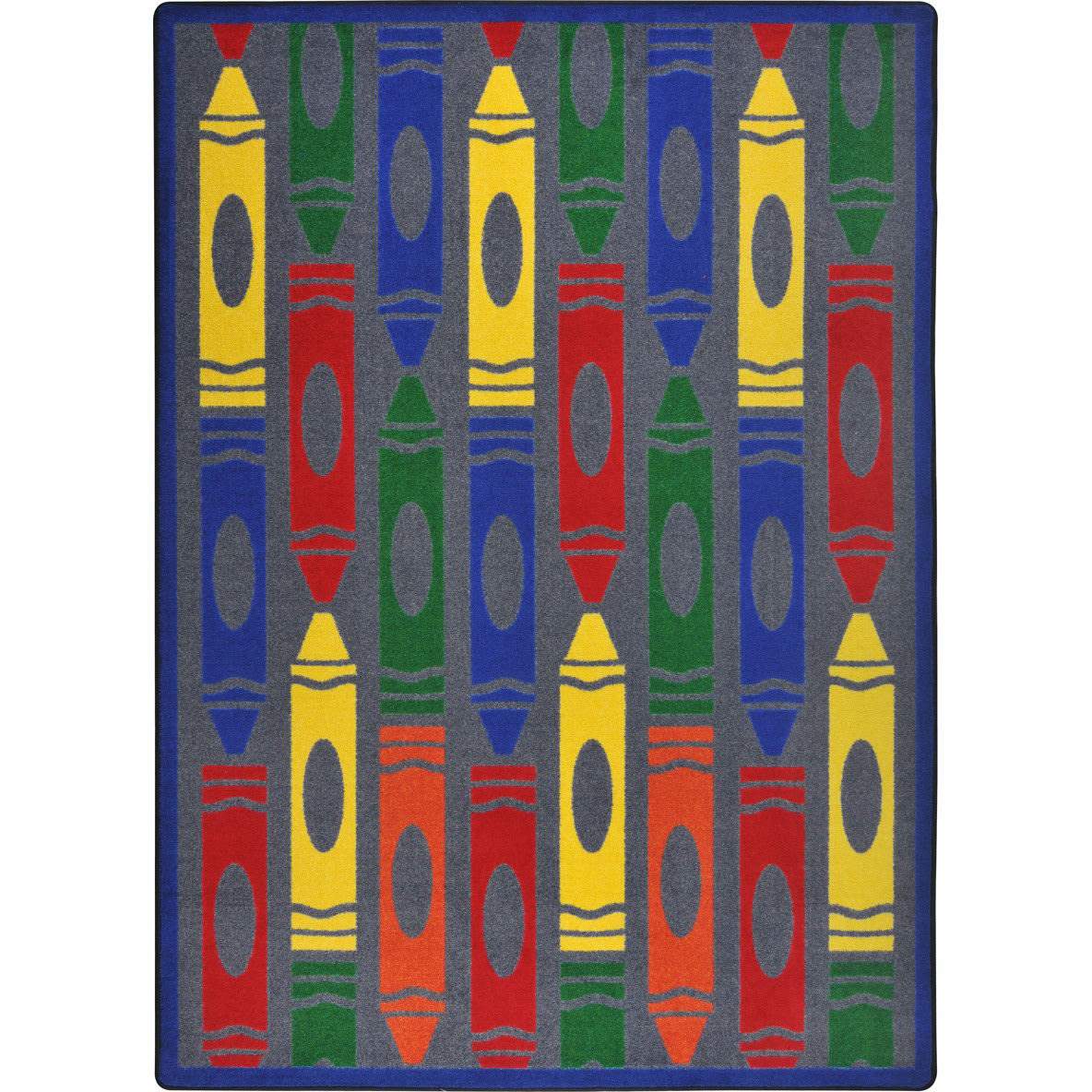 Joy Carpets Playful Patterns Jumbo Crayons Rainbow | Rug Studio