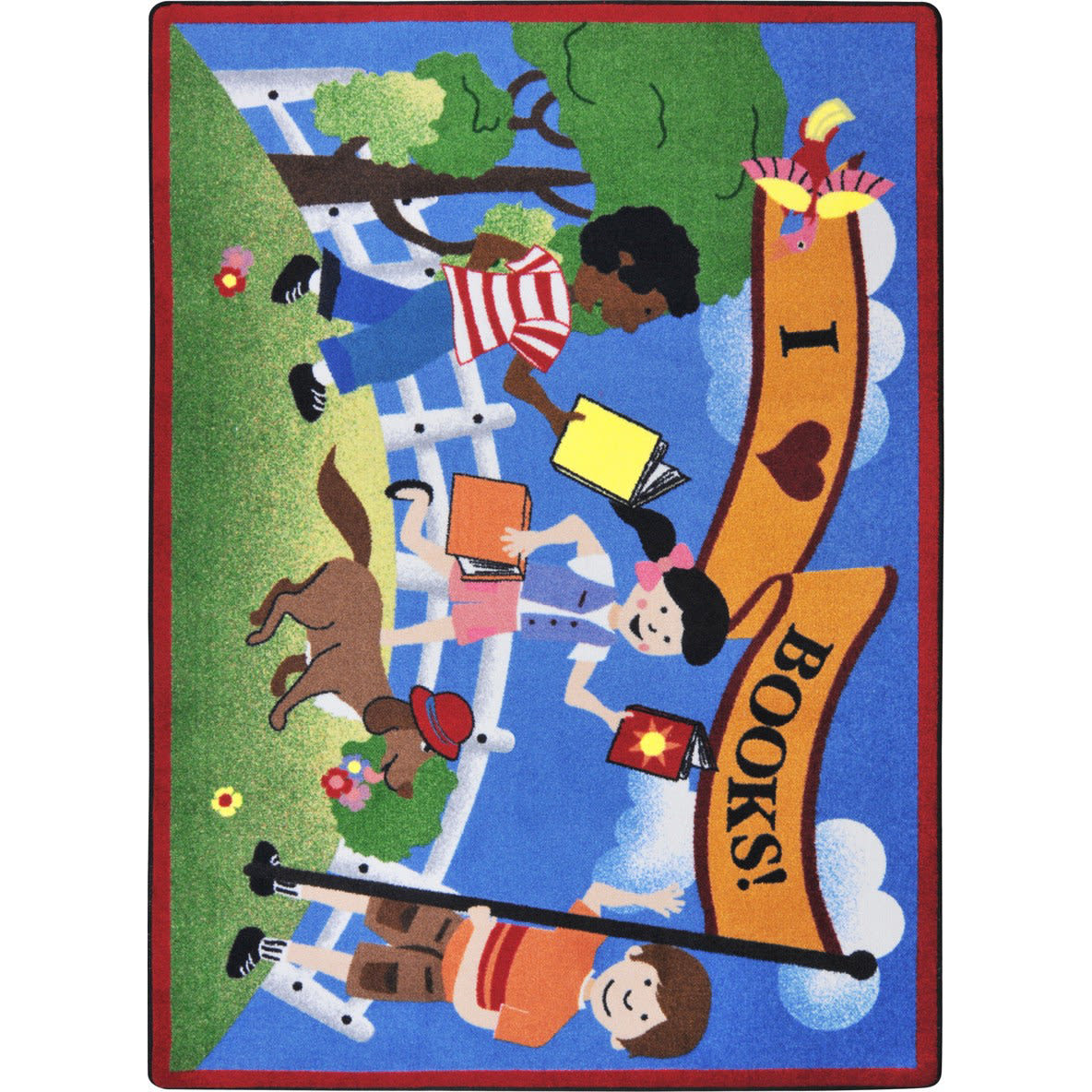 Joy Carpets Kid Essentials Library Day Multi | Rug Studio