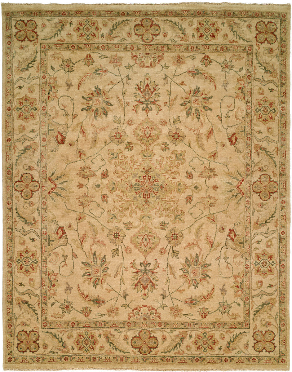 Famous Maker Oushak 100404 Ivory - Rust | Rug Studio