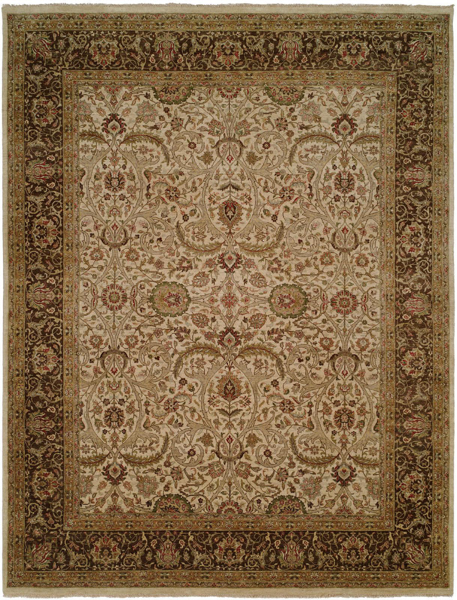 Kalaty Shajahan Sj-472 Ivory - Brown | Rug Studio