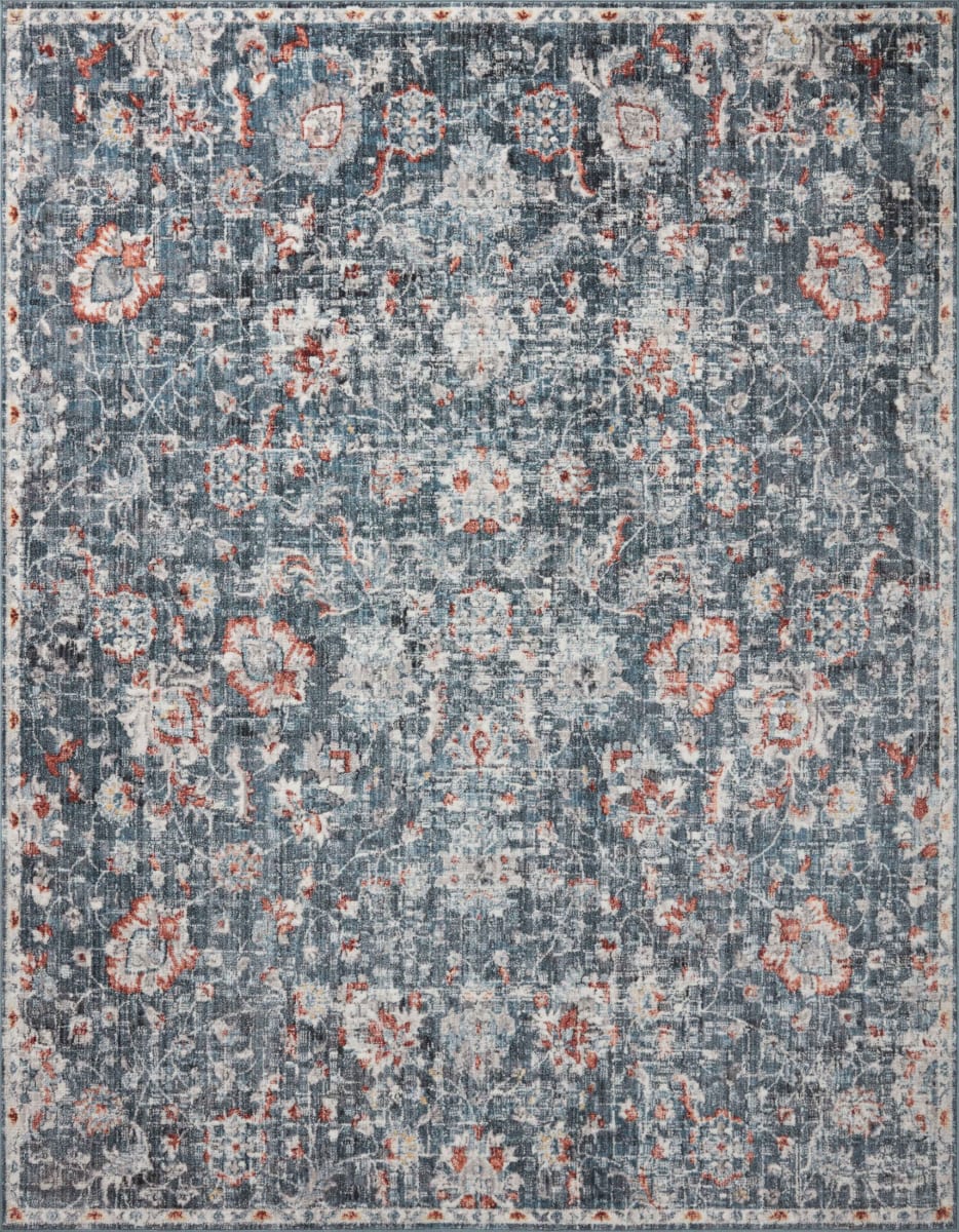 Loloi II Cassandra Csn-04 Blue - Rust | Rug Studio