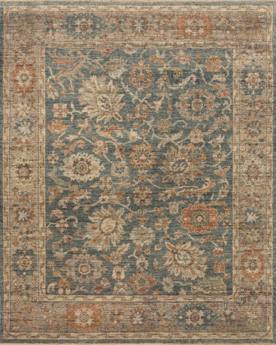 Heirloom HQ-07 Blue - Beige | Rug Studio
