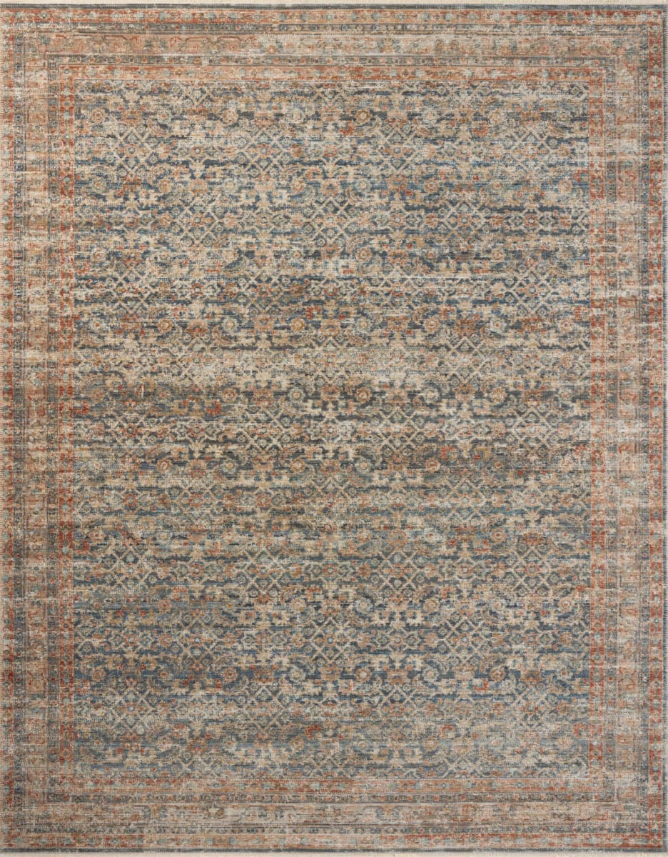Loloi Heritage Her-12 Blue - Rust | Rug Studio