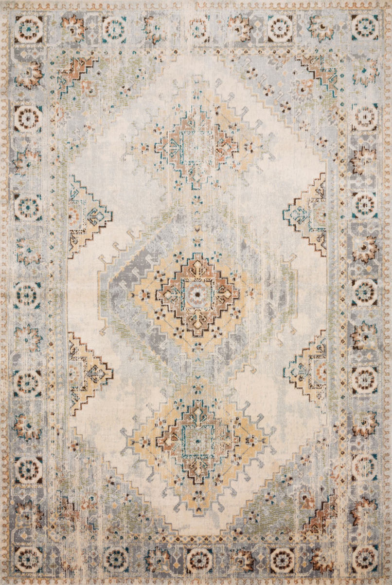 Loloi II Isadora Isa-01 Oatmeal - Silver | Rug Studio