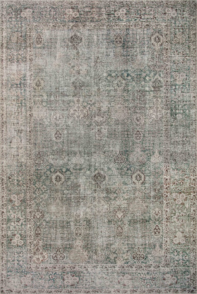 Chris Loves Julia x Loloi Jules Jul-08 Emerald - Antique Ivory Rug ...