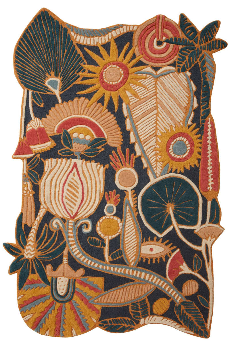 Justina Blakeney x Loloi Optimism Opt-03 Denim - Sunset Rug | Rug Studio