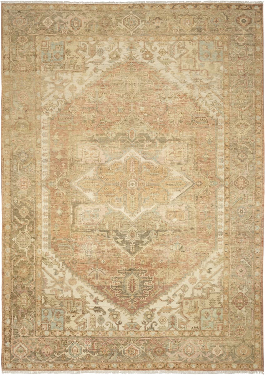Nourison Home Heritage Vine Htv06 Rust | Rug Studio