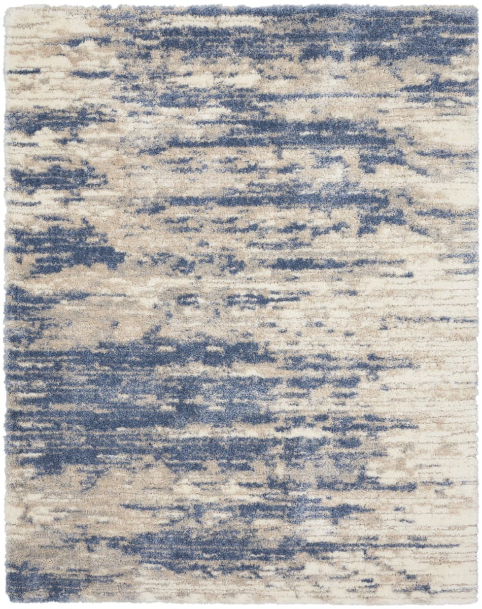 Nourison Dreamy Shag DRS10 Light Blue Grey | Rug Studio