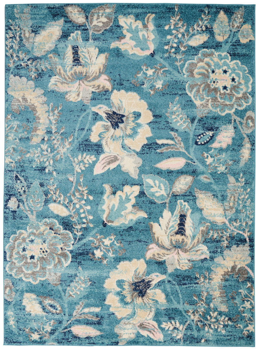 Nourison Tranquil Tra02 Turquoise | Rug Studio