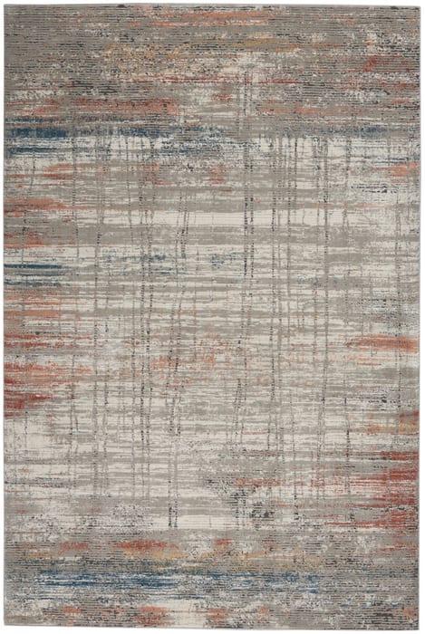 Nourison Rustic Textures RUS12 Grey - Multi | Rug Studio