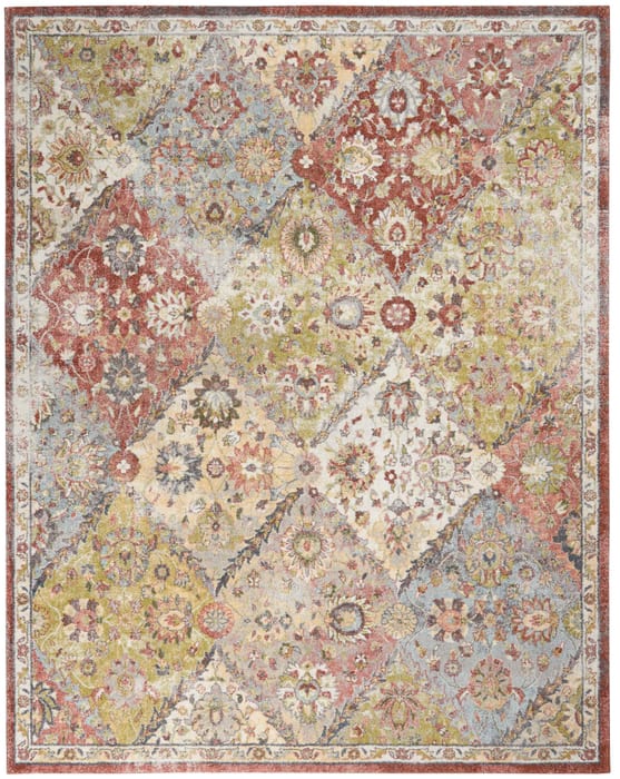 Nourison Soraya SOR01 Terracotta Multicolor | Rug Studio