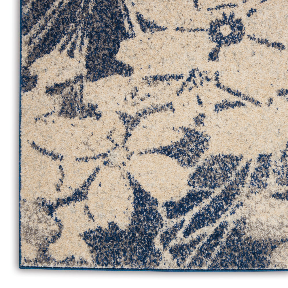 Nourison Tranquil Tra08 Beige - Navy | Rug Studio