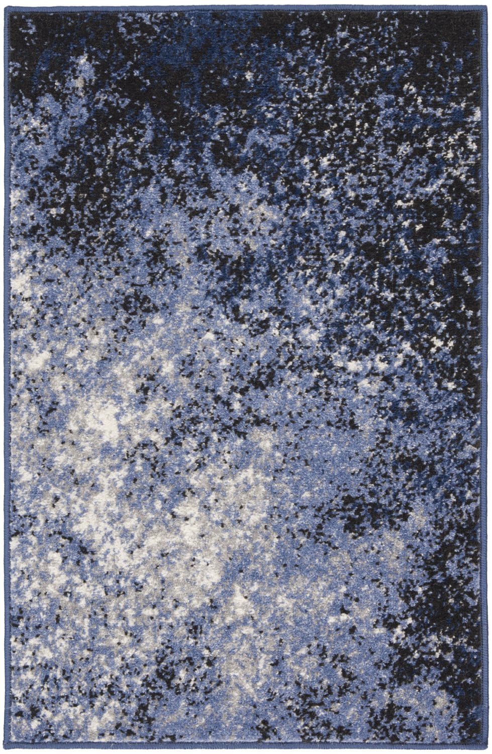 Nourison Passion PSN10 Light Blue Black | Rug Studio