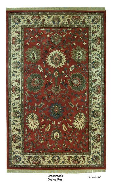 ORG Crossroads Cayley Rust-Cream Last Chance | Rug Studio