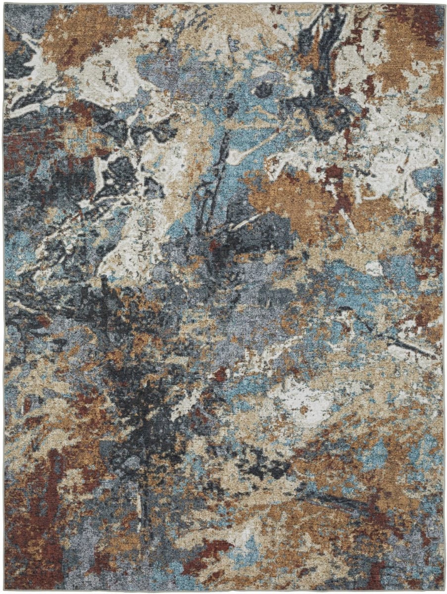Oriental Weavers Sumter Sum13 Blue - Rust | Rug Studio
