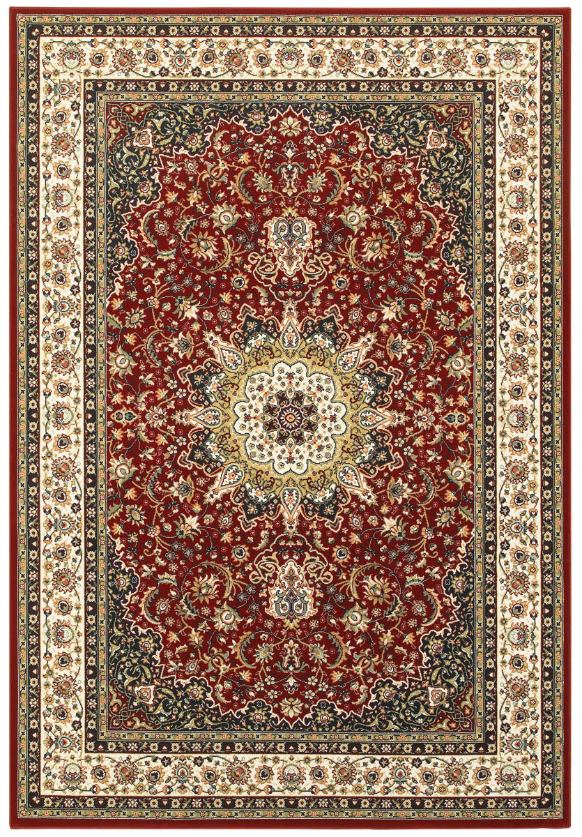 Oriental Weavers Kashan 119n Red - Ivory | Rug Studio