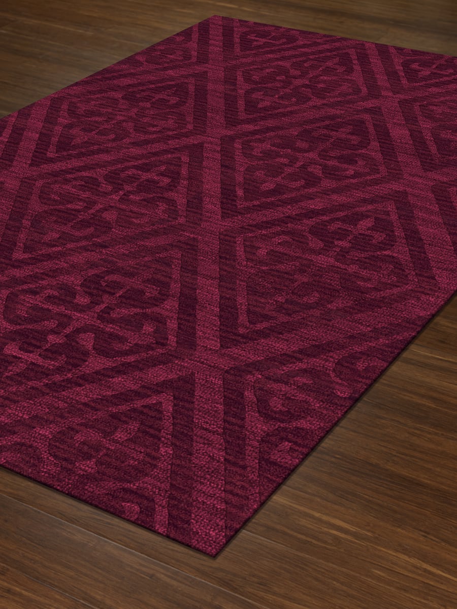 Rugstudio Abbott 24 Burgundy | Rug Studio