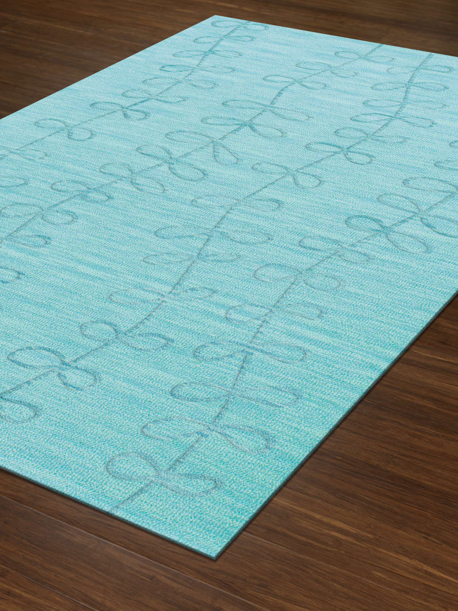 Rugstudio Abbott 25 Aqua | Rug Studio