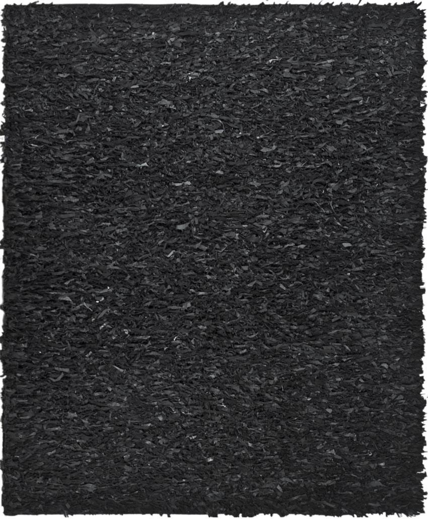Safavieh Leather Shag Lsg511a Black | Rug Studio