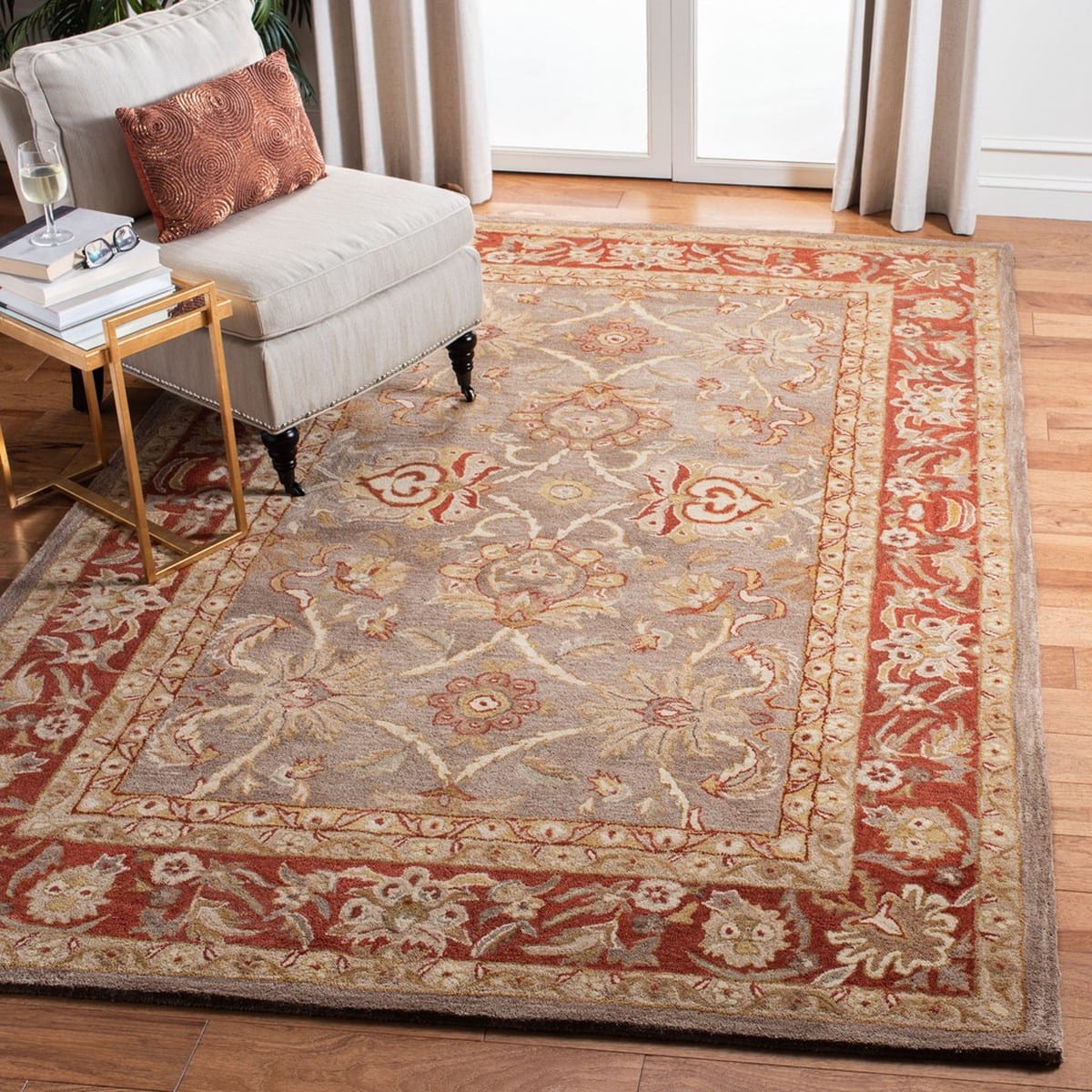 Safavieh Anatolia AN529A Grey - Red Clearance | Rug Studio
