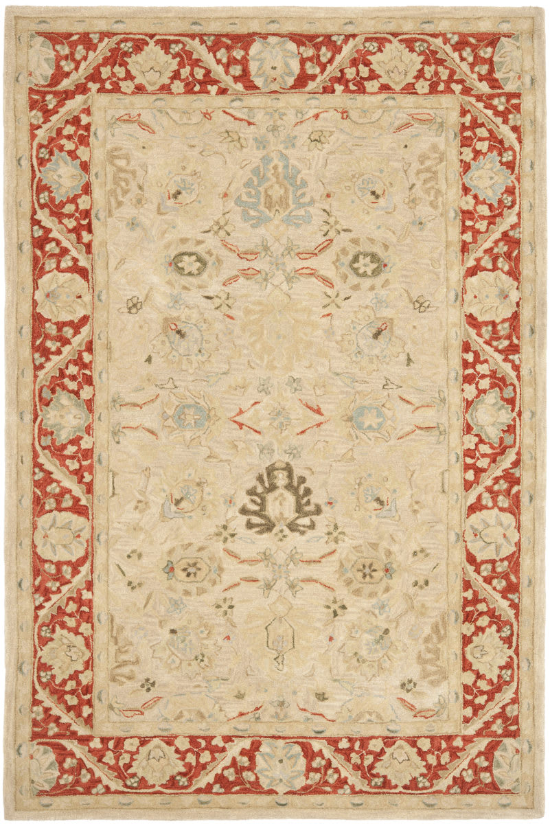 Safavieh Anatolia AN569A Taupe - Red | Rug Studio