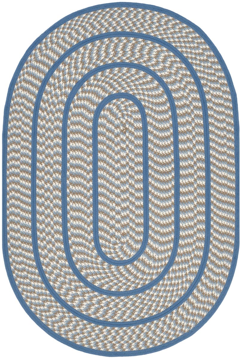 Safavieh Braided Brd401a Ivory - Blue | Rug Studio