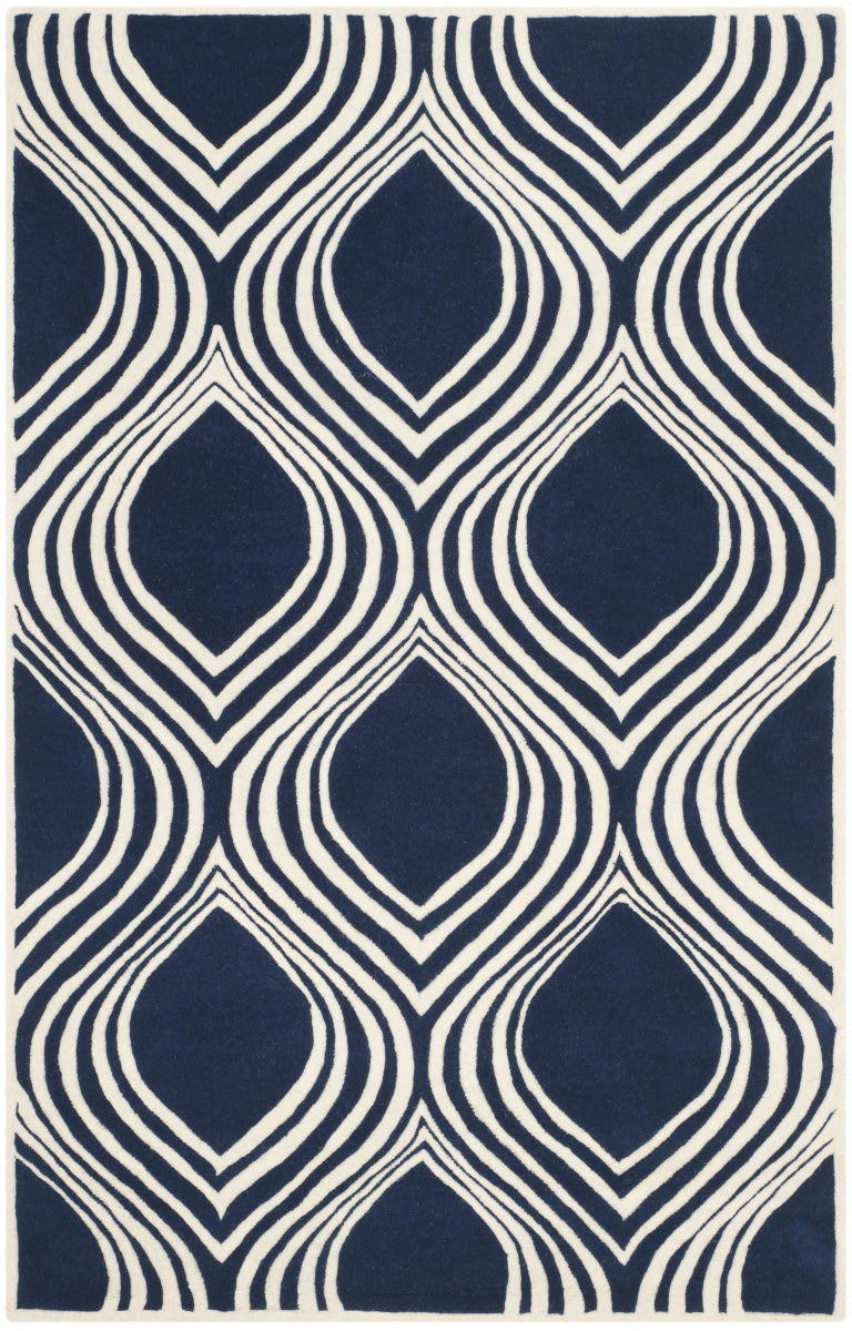 Safavieh Chatham Cht758c Dark Blue - Ivory | Rug Studio