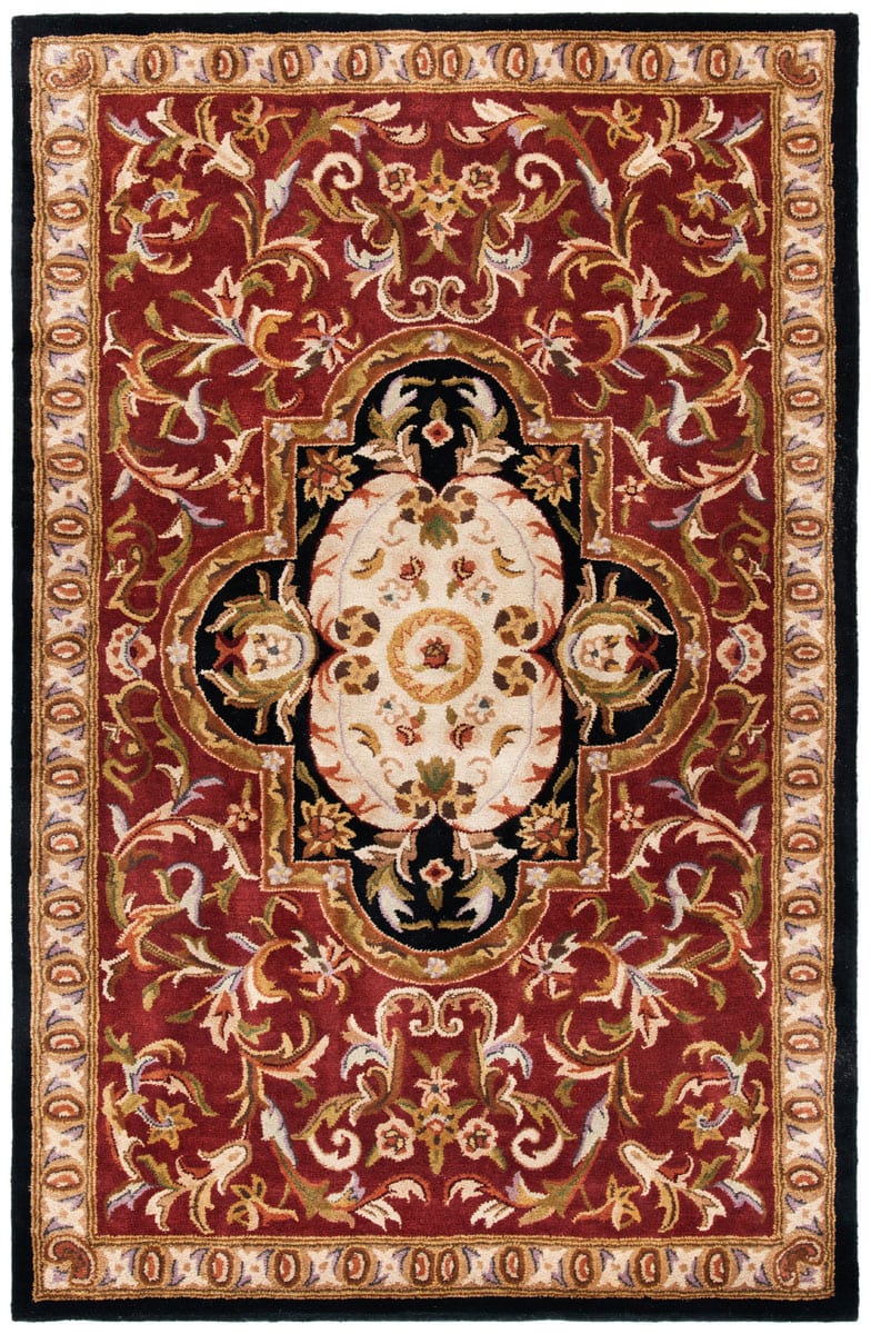 Classic CL220C Red - Black | Rug Studio