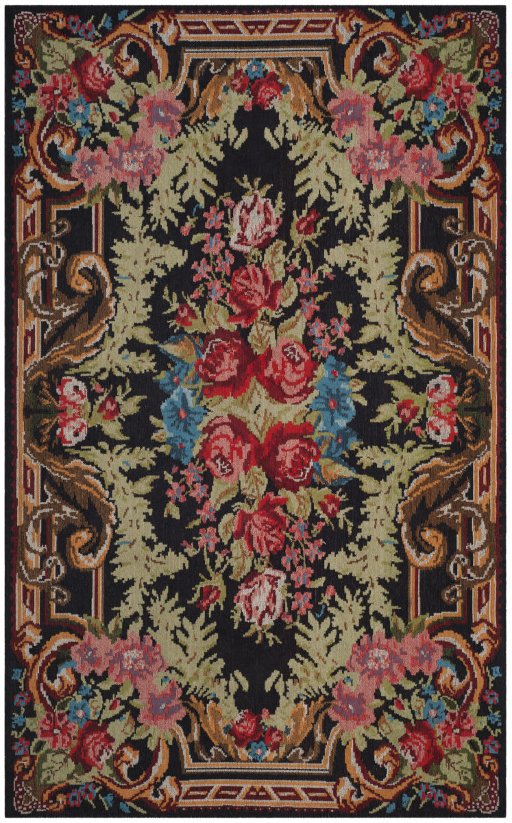 Classic Vintage Clv301a Black - Multi | Rug Studio