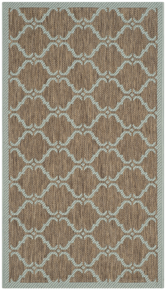 Safavieh Courtyard Cy6009-337 Brown - Aqua | Rug Studio